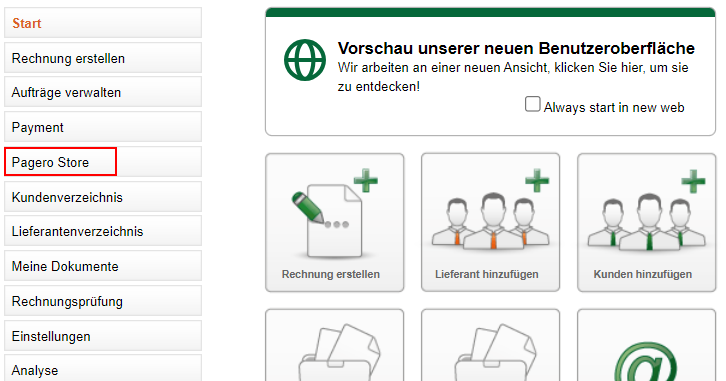 Erste Schritte in Pagero Online – Pagero Support Center