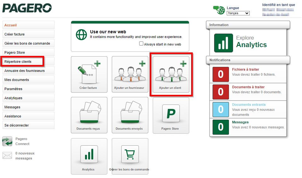 Commencer sur Pagero Online – Pagero Support Center